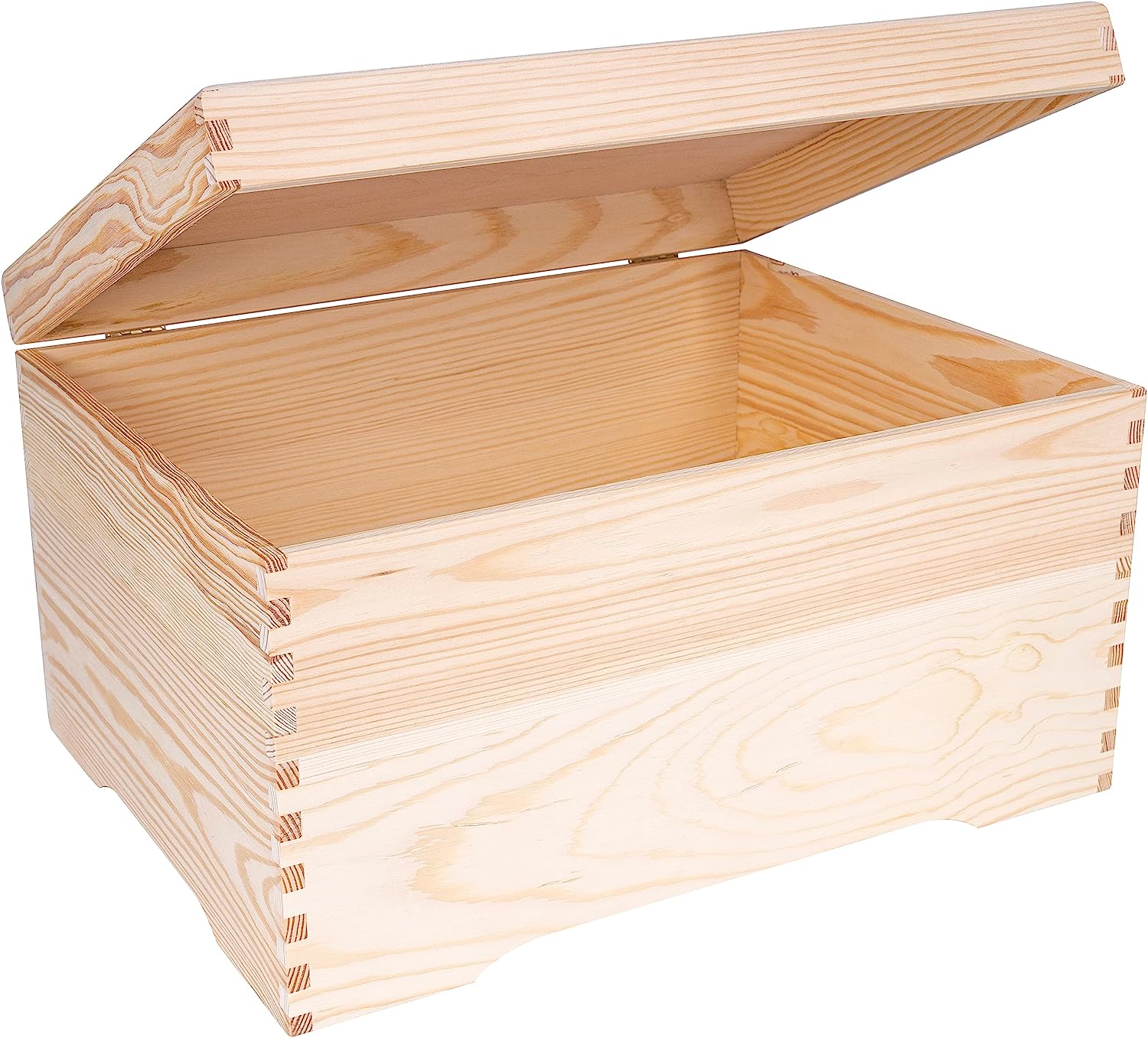 Creative Deco Coffre Boite Rangement en Bois | 40 x 30,5 x 24 cm | avec ...