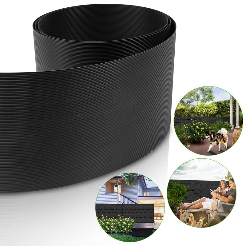 Hart PVC Privacy Strip Anthracite Juego de barrotes dobles 20x paneles ...