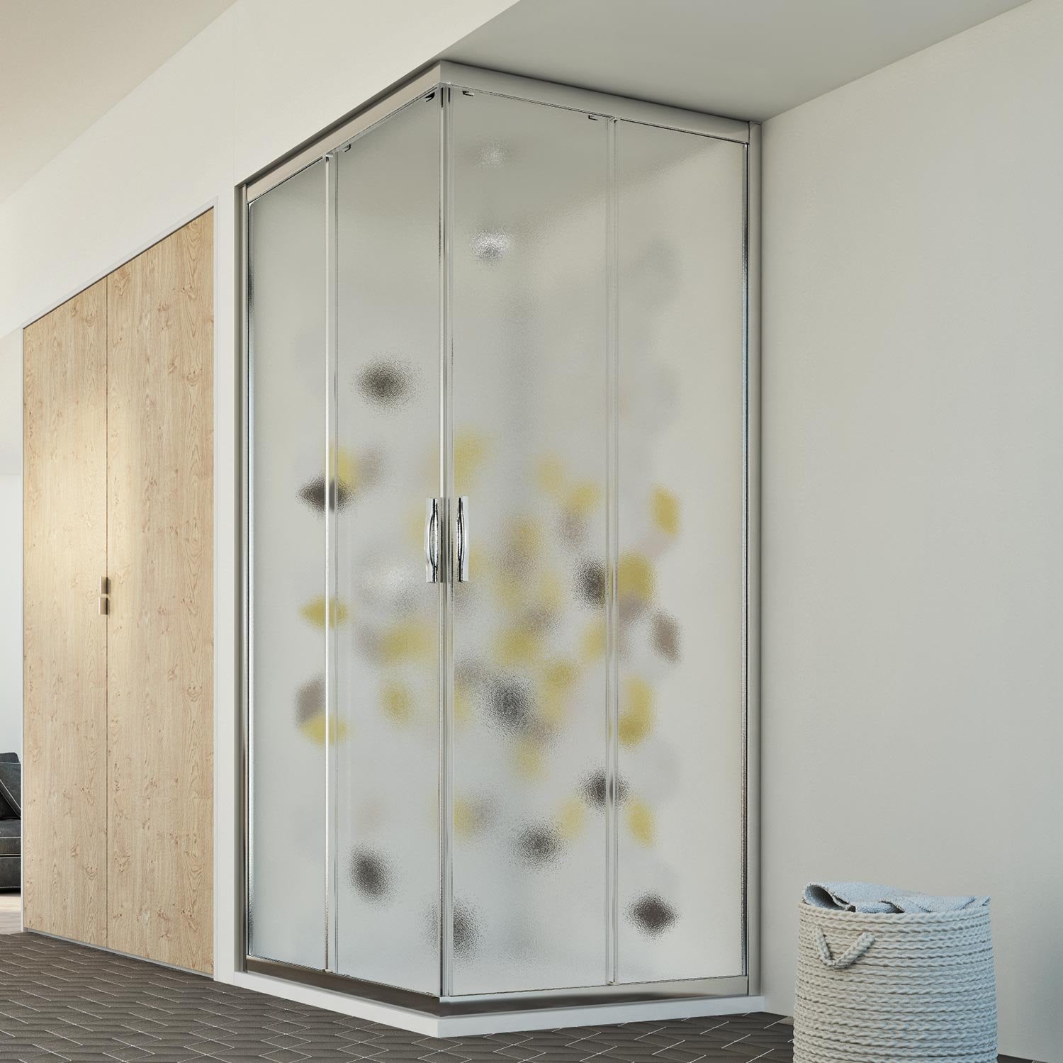 Cabine Douche 70x100 H198 Opaque mod. Evolution | Bricoman