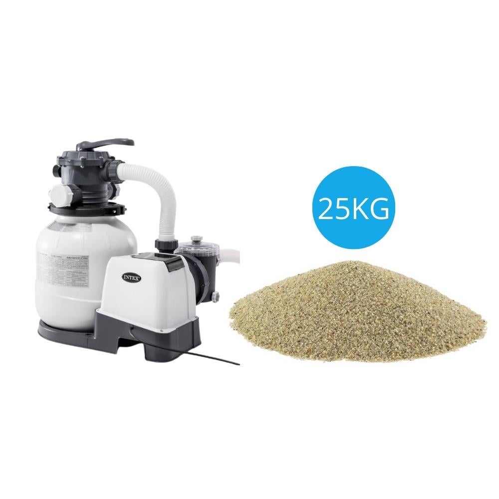 Intex - Pompe filtre à sable 7900 L/u & Filtre à sable 25 kg | Leroy Merlin