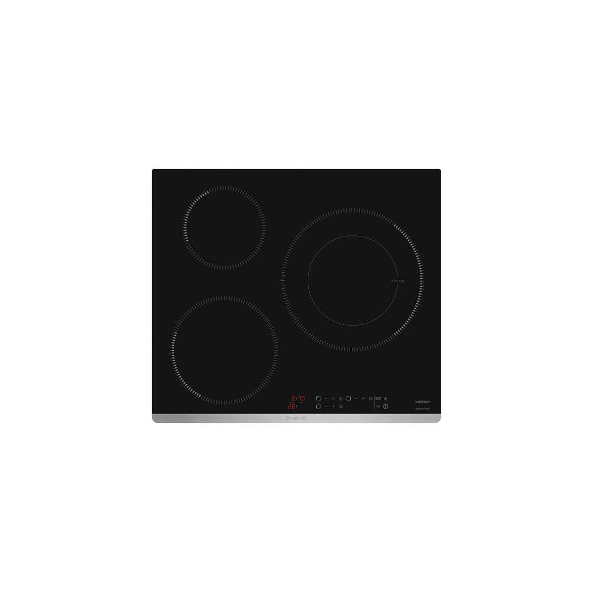 BRANDT Table de Cuisson Induction 3 Foyers Fonction UltraBoost | Leroy ...