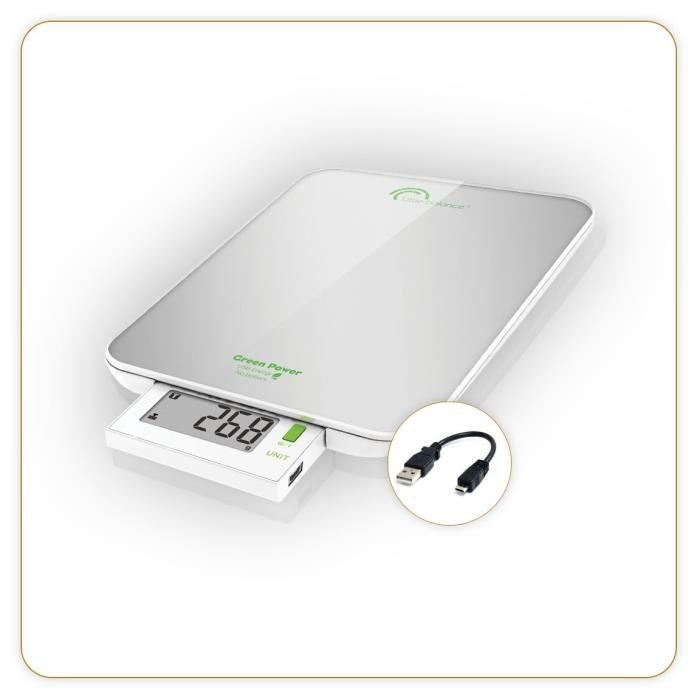 LITTLE BALANCE Balance Green Power USB - 6 kg - 1 g - Plata perla ...
