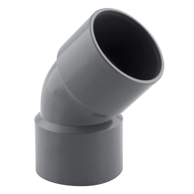 Coude PVC évacuation Gamme PRO 45° femelle/femelle Ø32 | Leroy Merlin