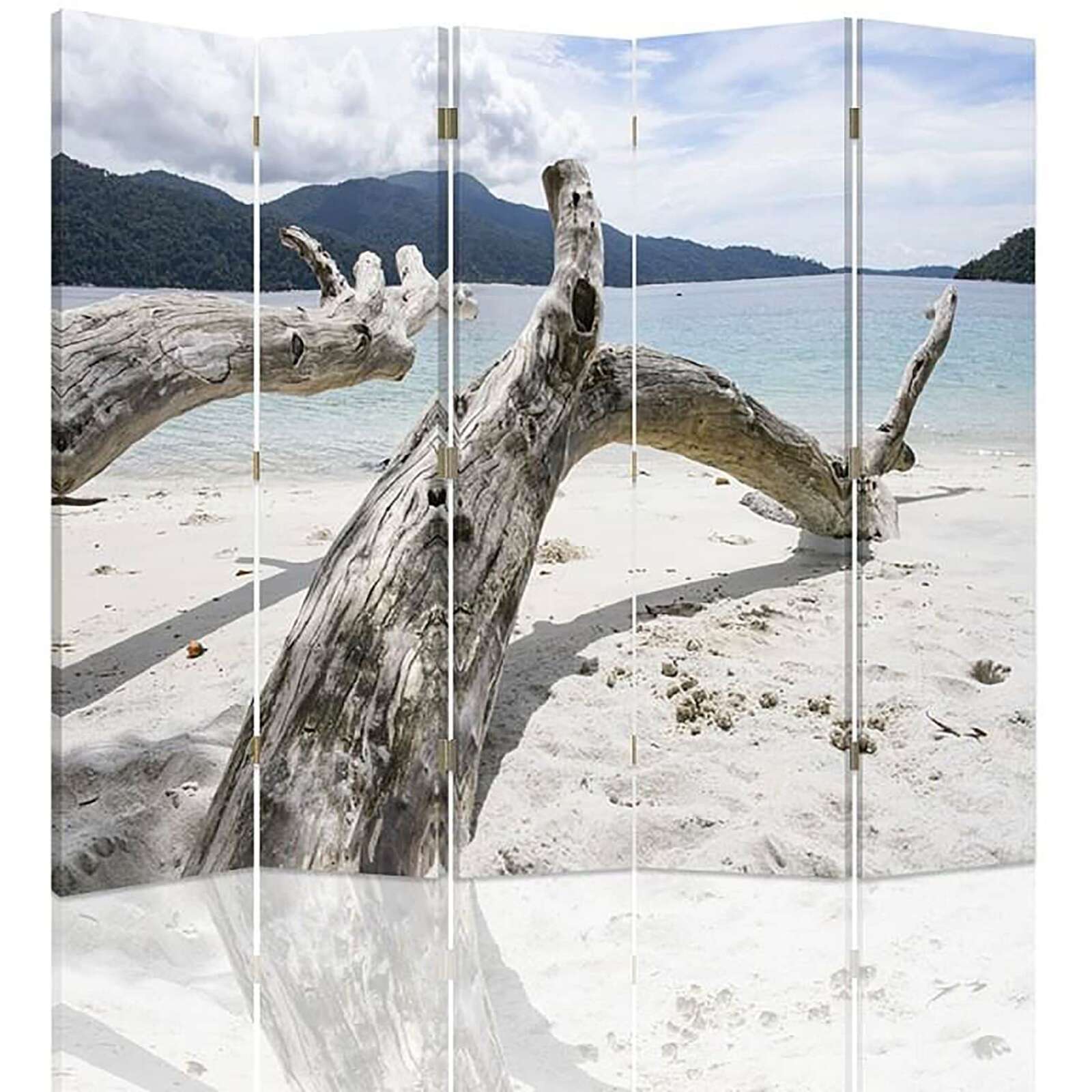 Paravent design branches d'arbre et plage exotique | Leroy Merlin