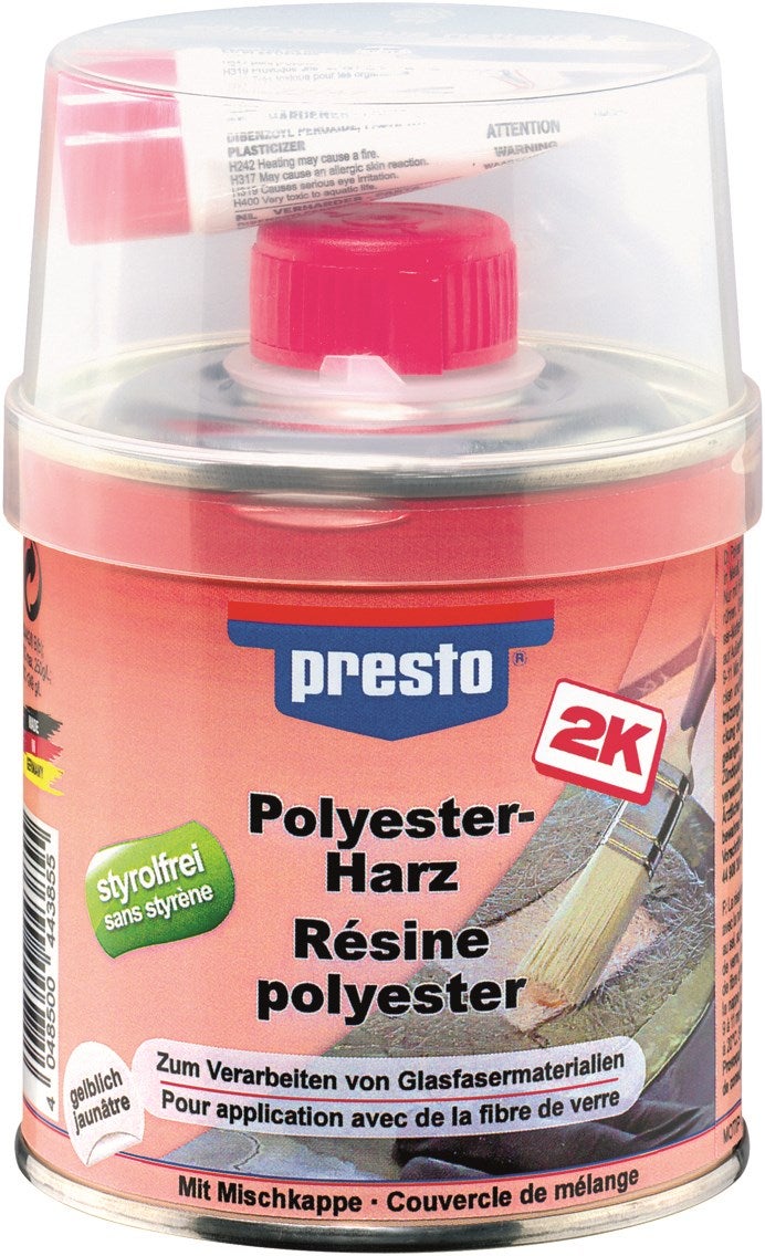 PRESTO - Résine polyester avec durcisseur - pot de 250g - 12051 | Leroy ...