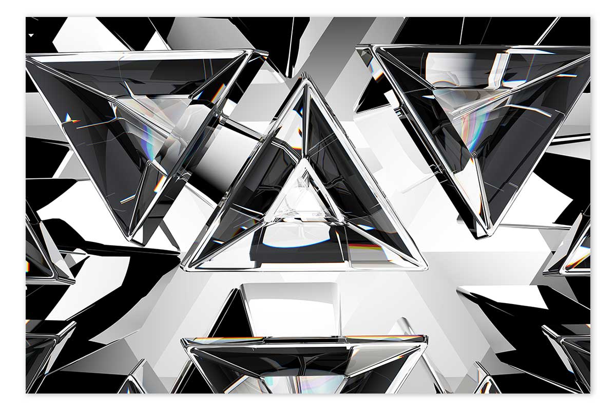 Affiche Triangle d'acier - 60x40cm - made in France | Leroy Merlin