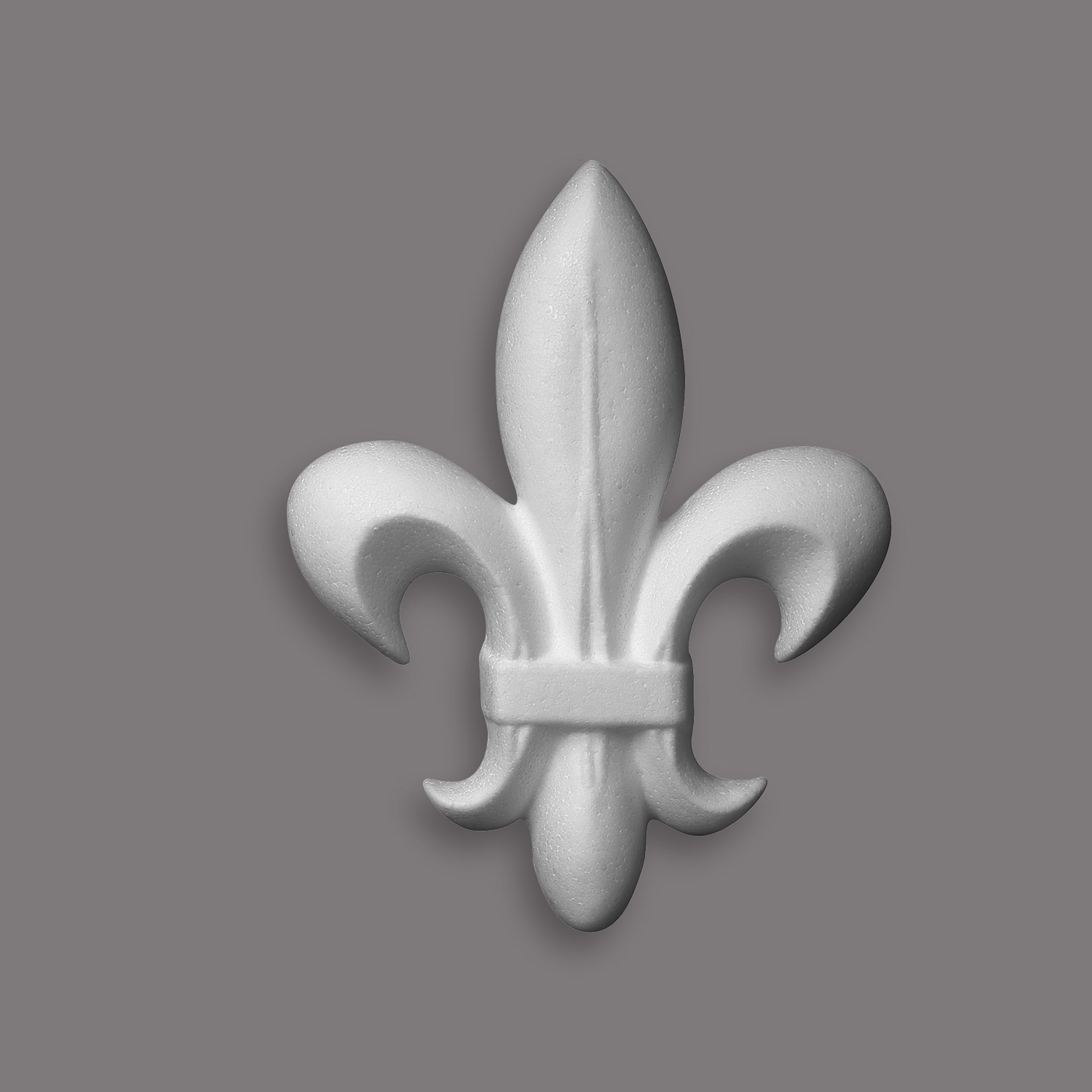 DECOSA Tattoo mural Lilia Ø 16,5 cm - polystyrène - blanc - en relief ...