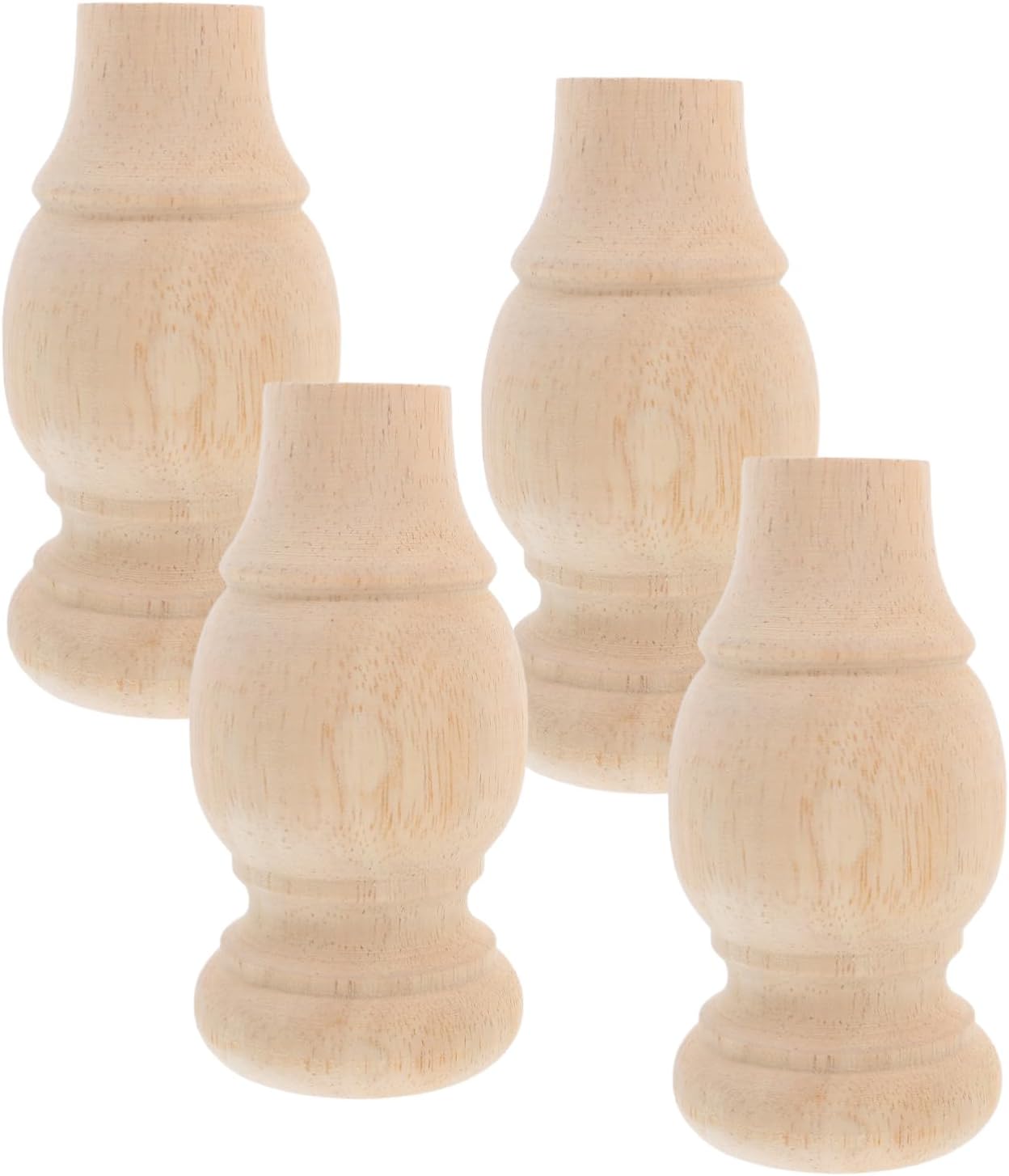 4pièces Lot de Ronds Bois Massif pour Meubles Brutes de Rechange pour ...
