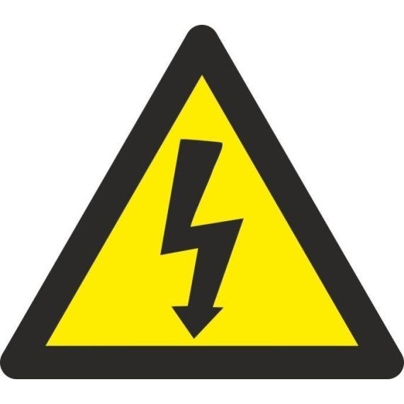 Señal de peligro riesgo eléctrico Triangular Rayo homologada SEKURECO ...