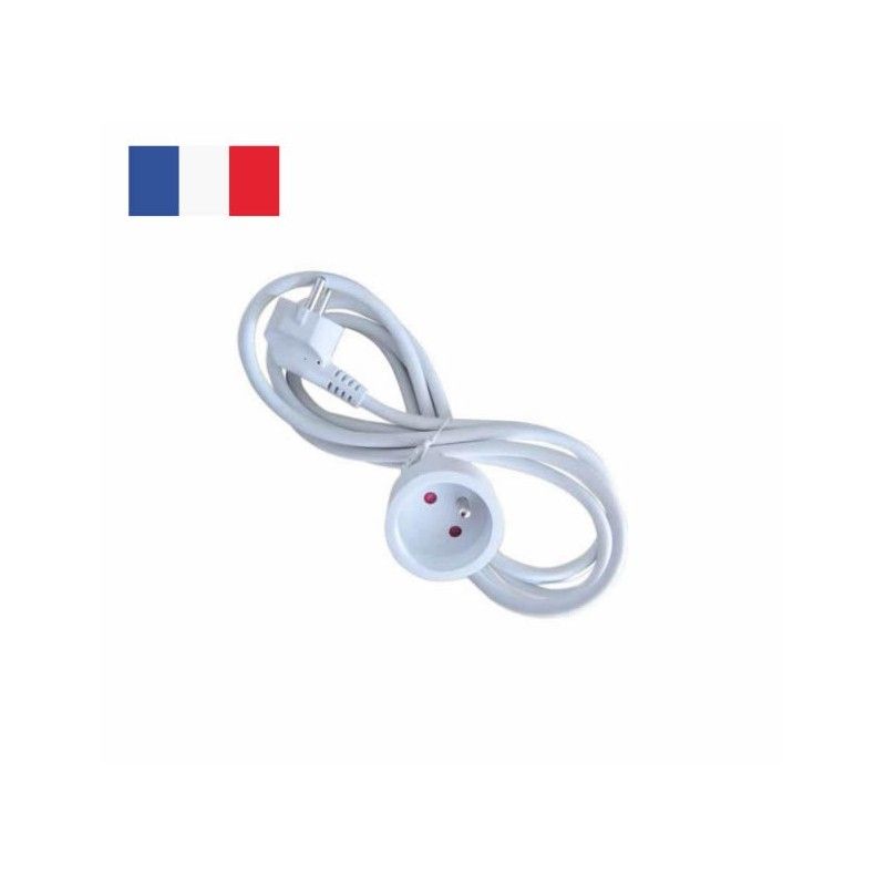 Système d'extension électrique FRANÇAIS 2 mètres blanc | Leroy Merlin