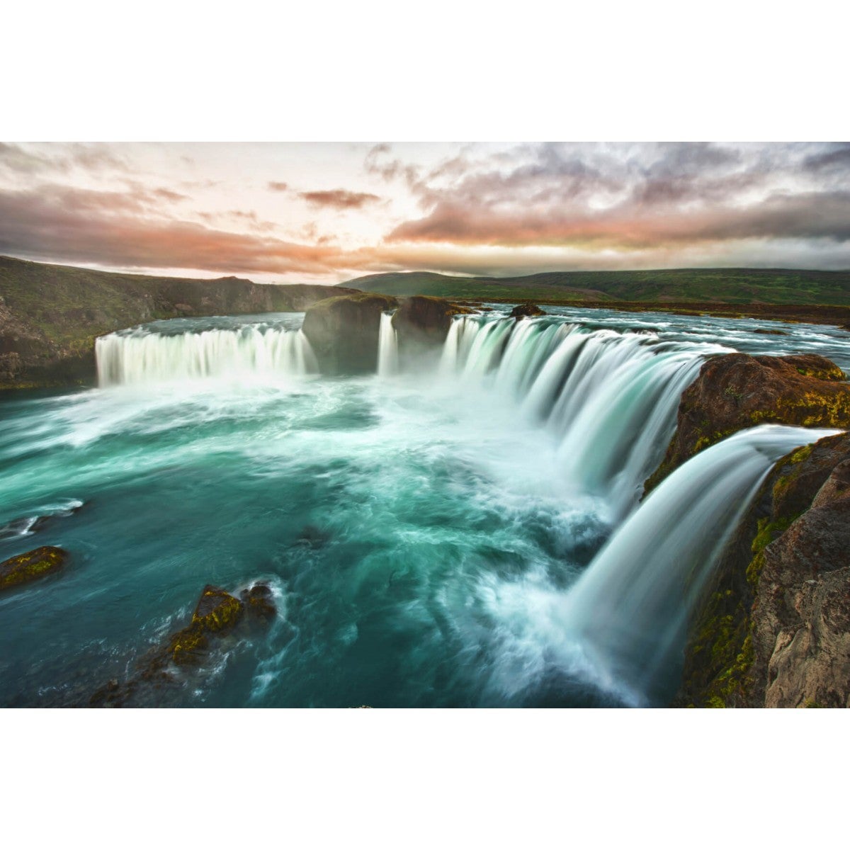 Tableau sur verre chute d'eau 30x45 cm | Leroy Merlin