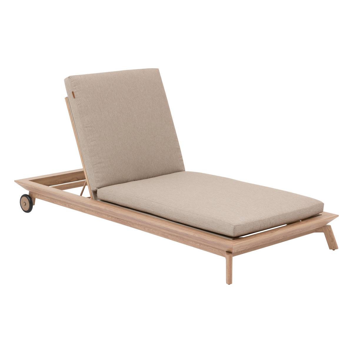 Lit de piscine "Manissa" beige aluminium et polyester - Hespéride ...