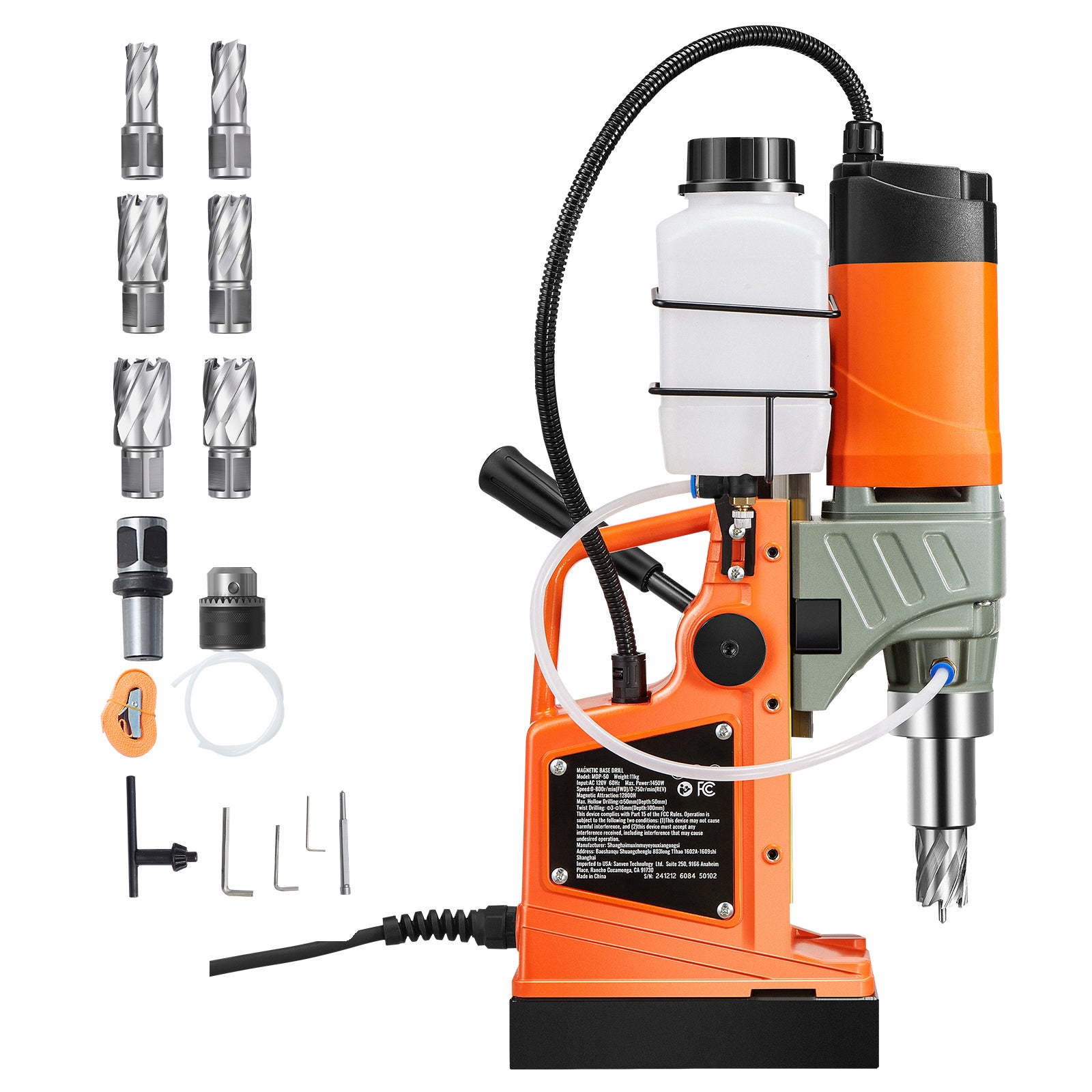 Taladro Magnético SucceBuy 1450 W,Portátil,Fuerza 12800 N,Velocidad ...