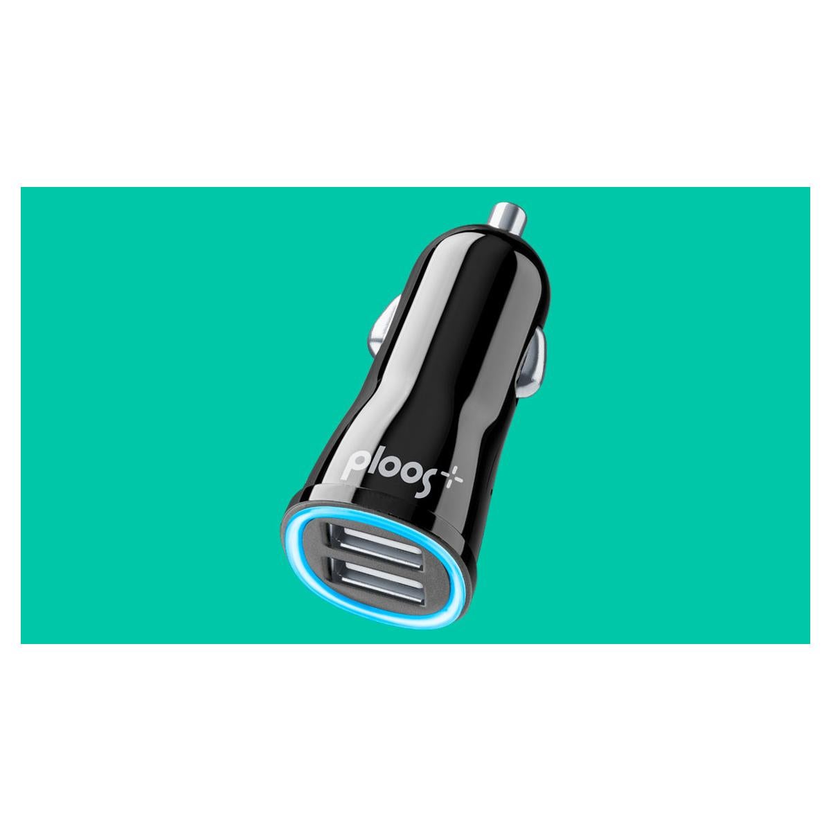 PLOOS - DUAL USB CAR ADAPTER 2A - Universal | Leroy Merlin