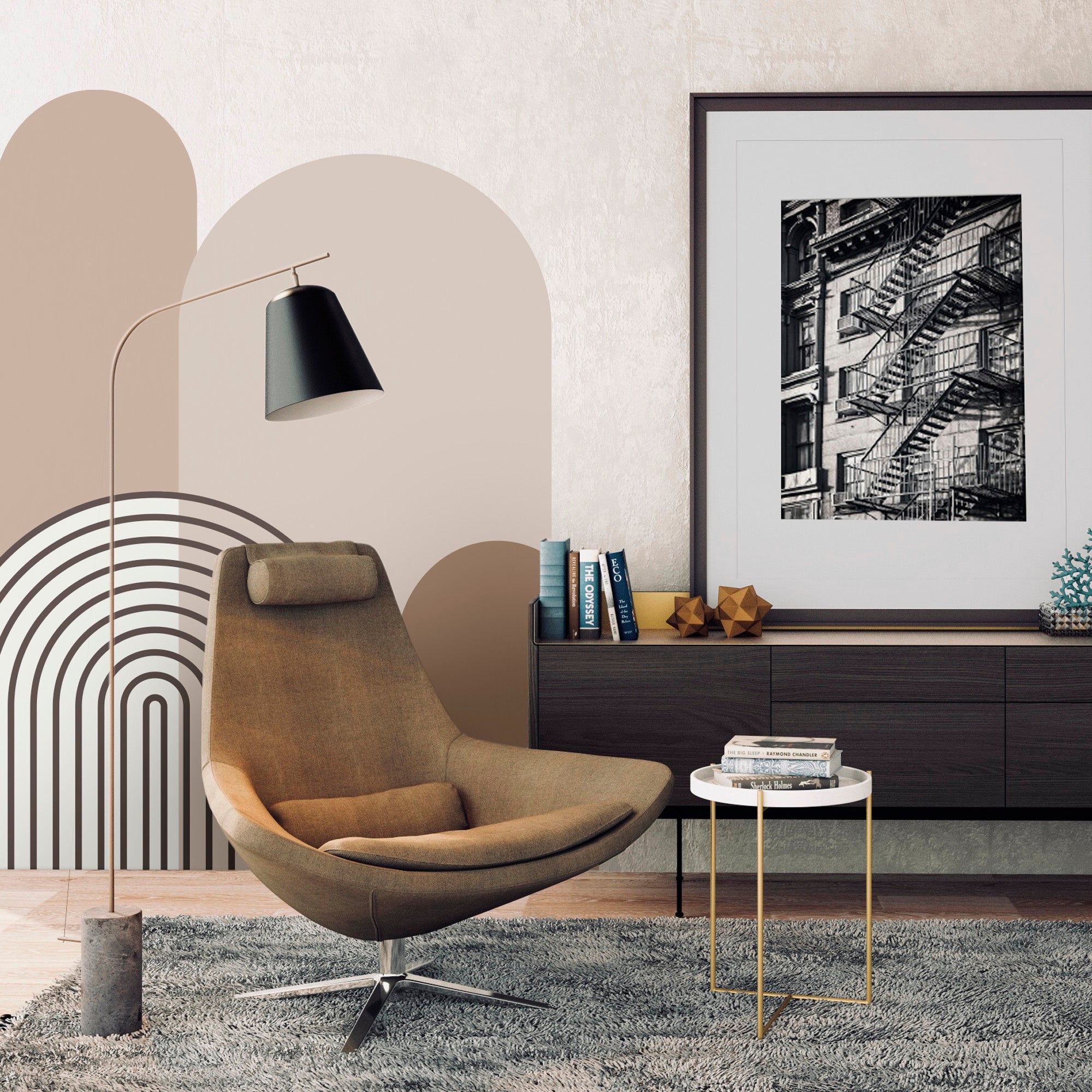 PAPIER PEINT EN VINYLE ARQUÉ, TEXTURÉ, AUTOCOLLANT ET ENCRES GREENGUARD ...