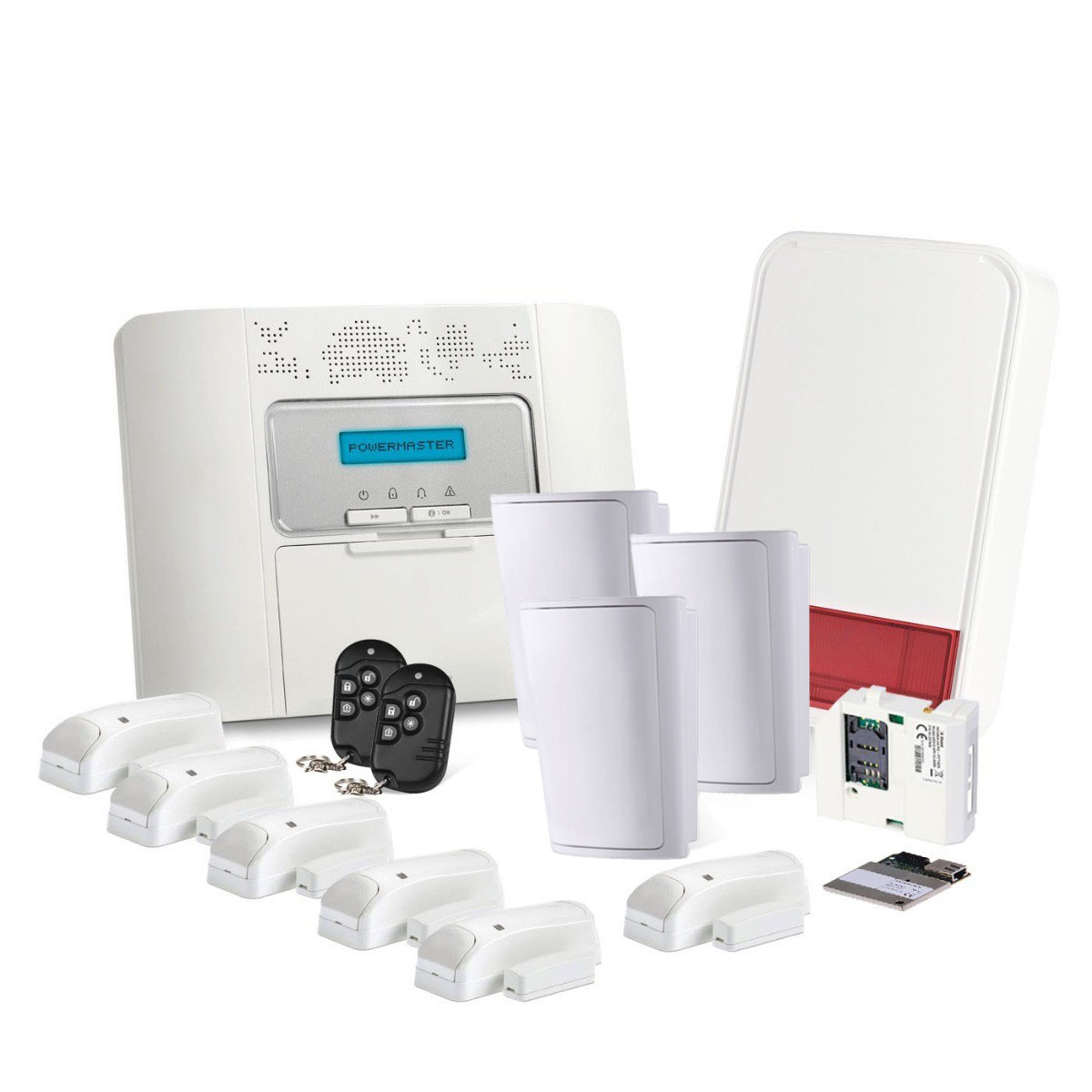 POWERMASTER KIT6 GSM IP - Alarme maison sans fil GSM / IP PowerMaster 30 - Kit 6 | Leroy Merlin