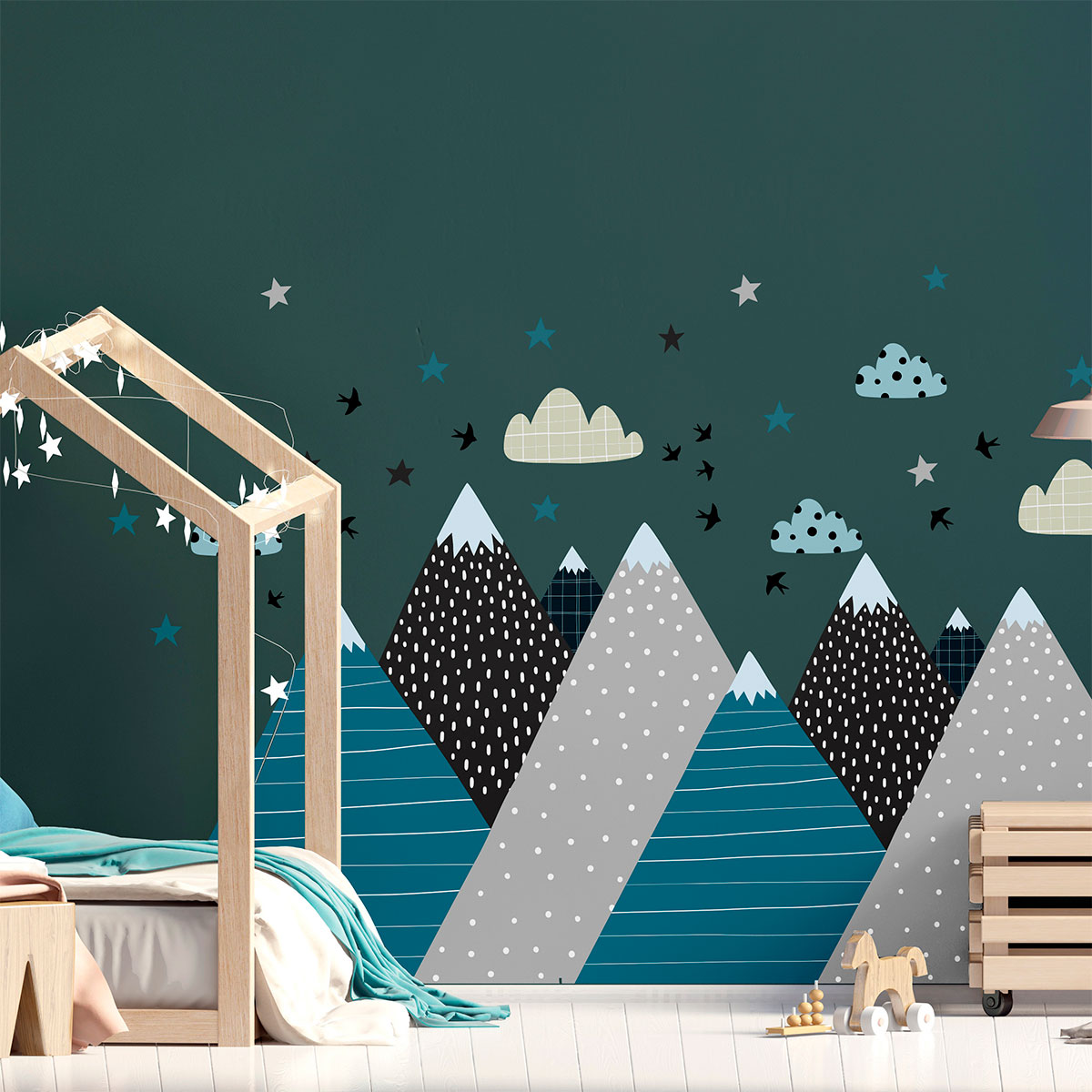 Stickers muraux enfants - Décoration chambre bébé - Autocollant Sticker ...