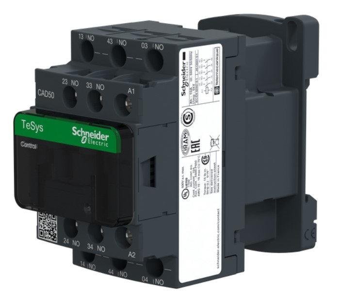 Contacteur auxiliaire d - tesys - 10a - 5o - 230v ac - schneider ...