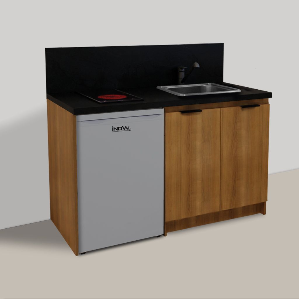 PACK COMPLET KITCHENETTE MERISIER 140cm + ELECTRO | Bricoman