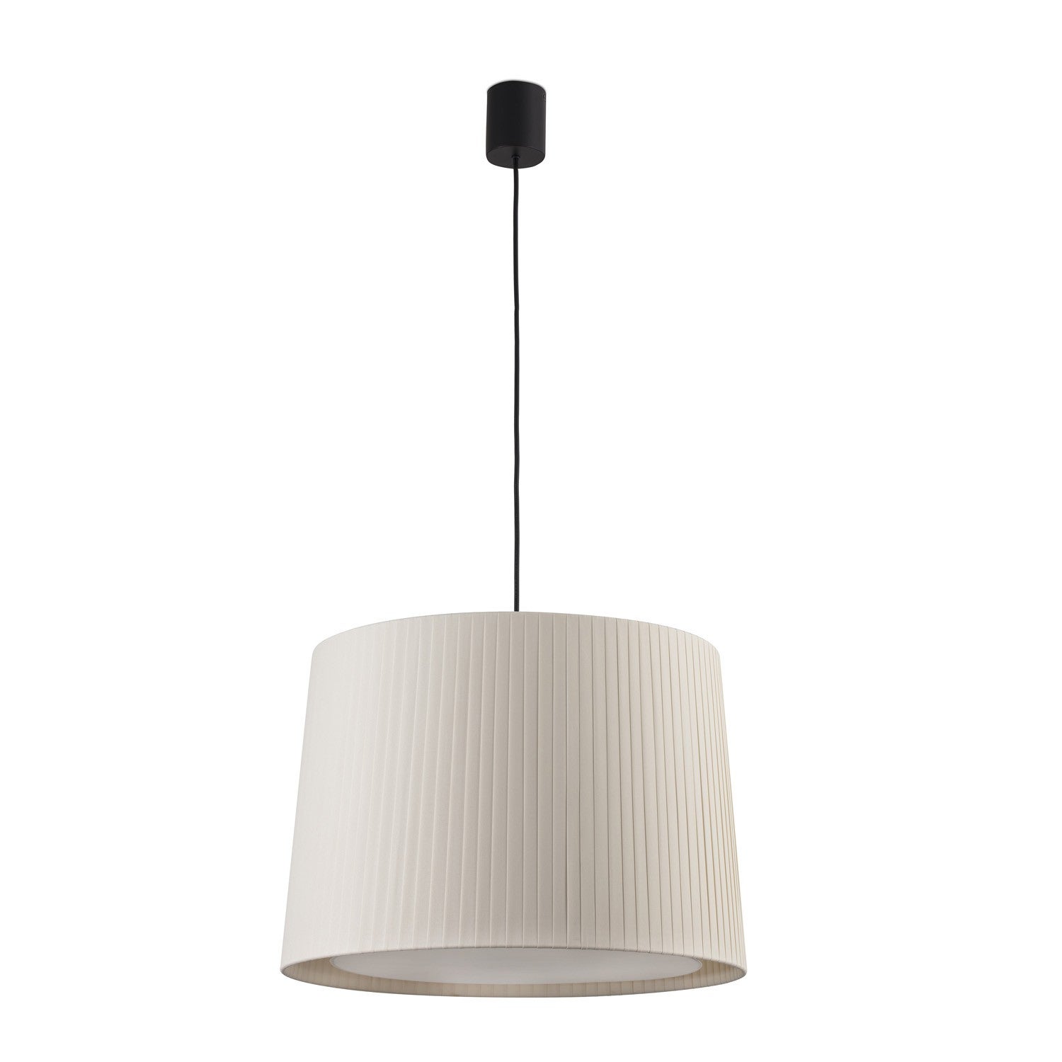 SAMBA Lámpara colgante simple negra/encintada beige 64315-44 | Leroy Merlin