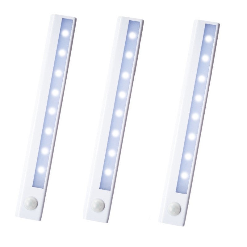 Pack de 3 luces LED con sensor de movimiento White | Leroy Merlin