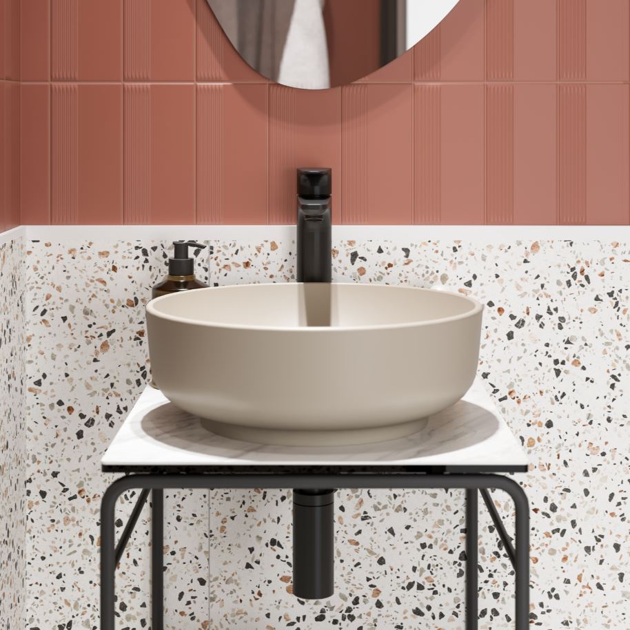 Carrelage sol/mur effet terrazzo blanc TERRAZZO WHITE Full lappato int ...