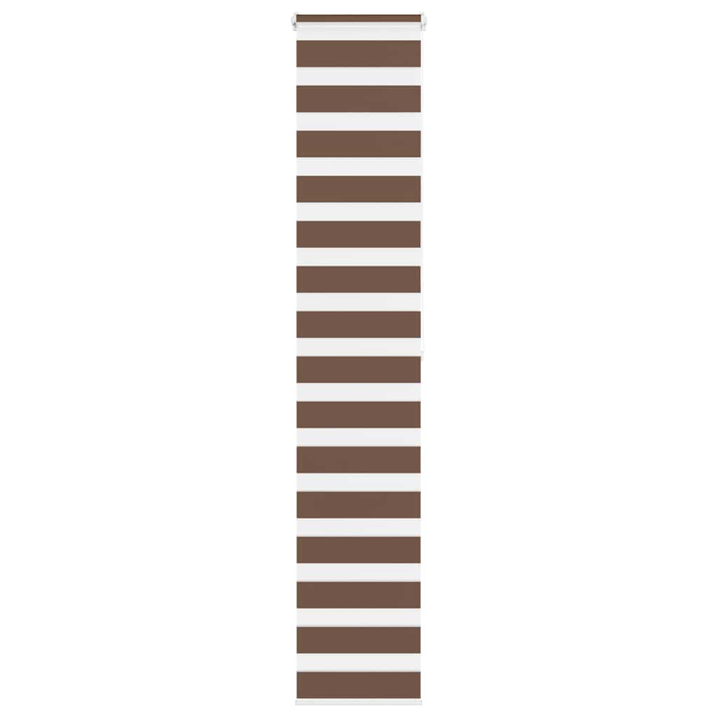 Estor cebra marrón 50x200 cm tejido ancho 45,9 cm poliéster | Leroy Merlin