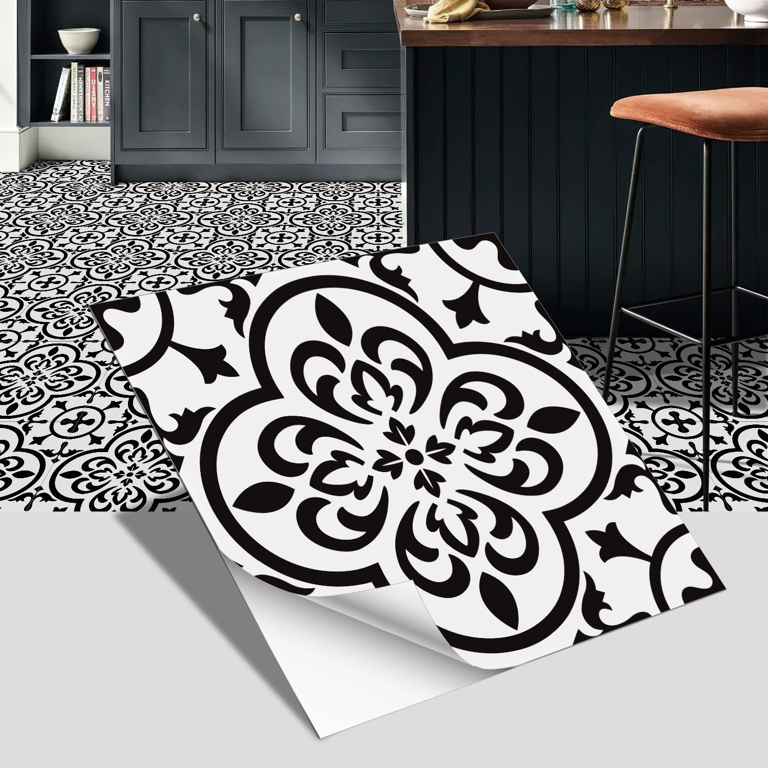 Autocollants de sol auto-adhésifs, autocollants muraux givrés ...