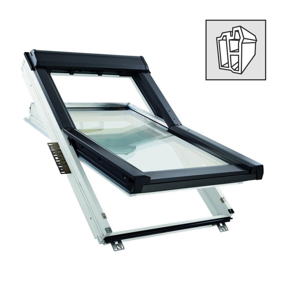 Fenêtre de toit PVC Roto. 78x98. Modèle Q4 à rotation | Leroy Merlin