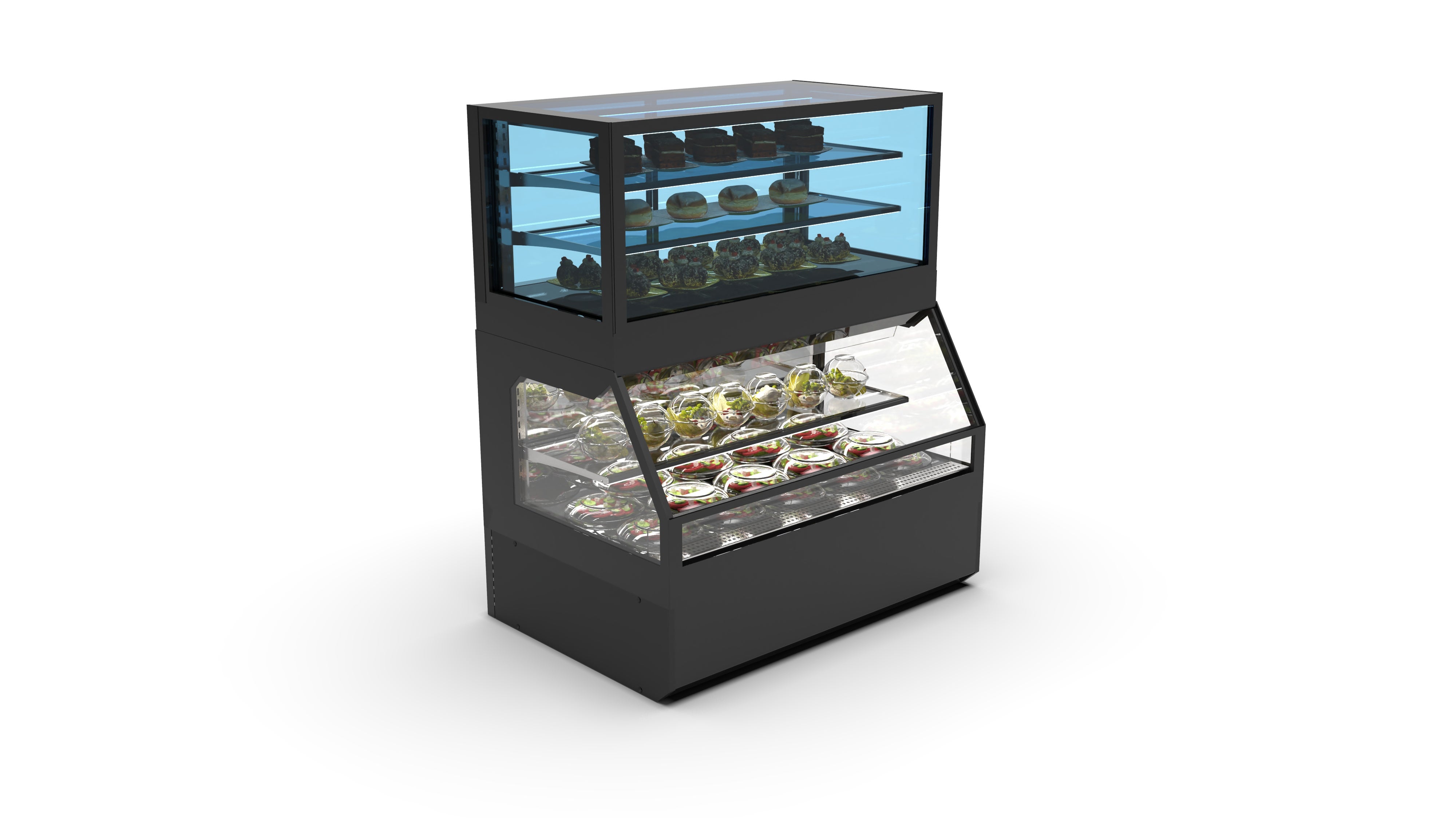 Vitrine Murale Série Integra Combi - Module Supérieur et Inférieur en ...