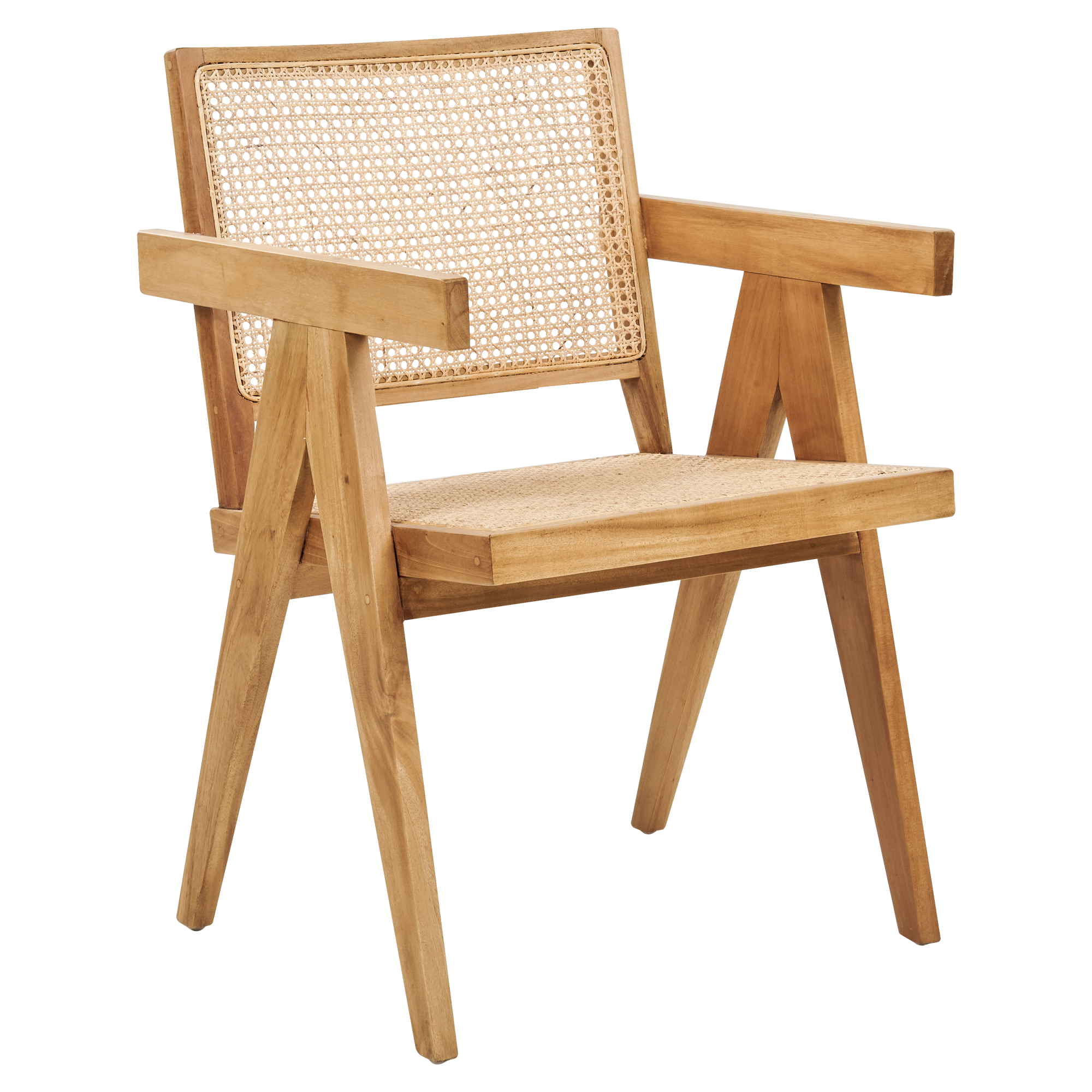 Beliani Silla de comedor WESTBROOK Caoba Madera clara | Leroy Merlin
