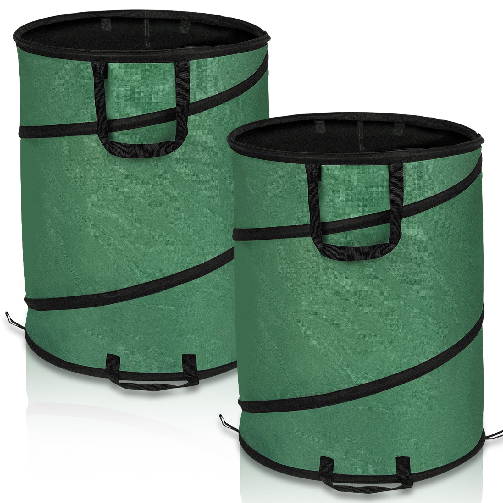 2x Sacs de jardin 170L Pop Up Sac à déchets avec poignées Sac à ...