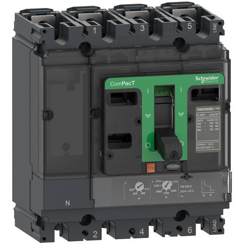 Interruptor automático ComPacT NSX250N 50kA AC 4P4R 160A TMD | Leroy Merlin