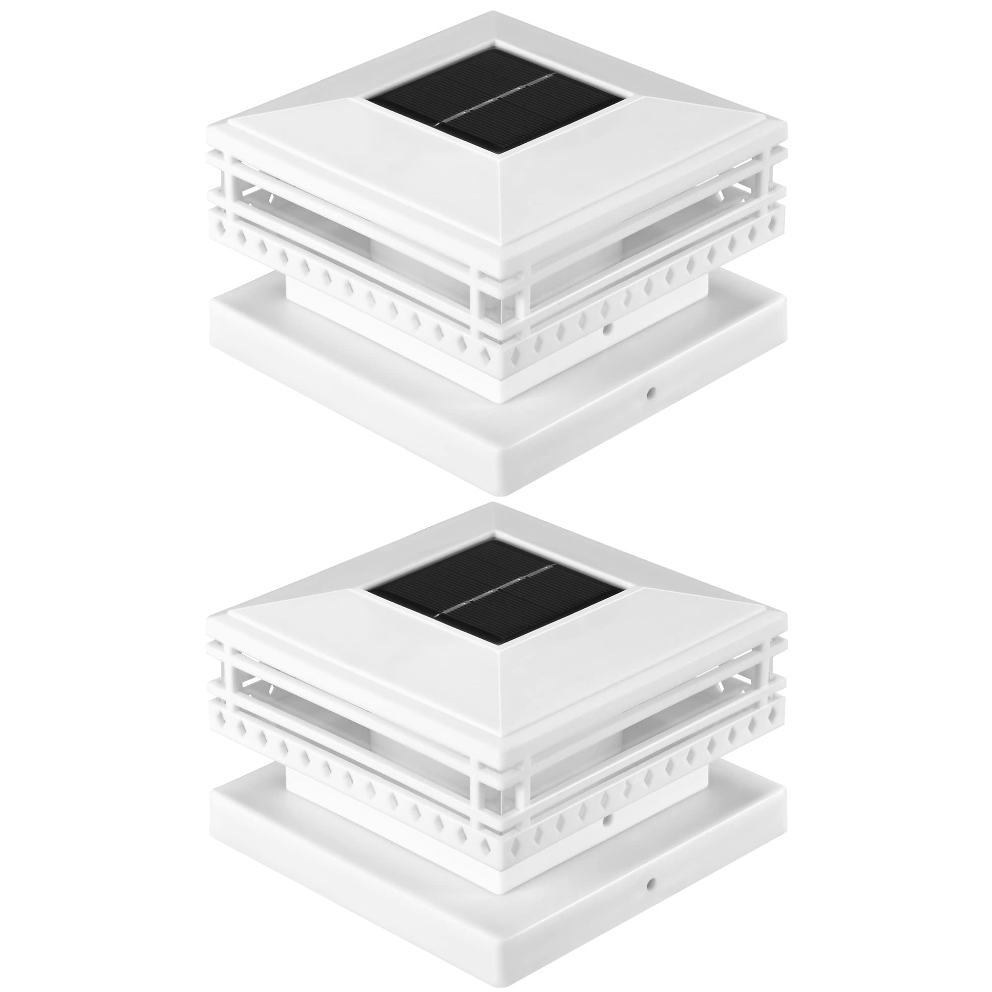 Solar Post Cap Lights Outdoor, Waterproof Solar Powered Deck Fence Post ...