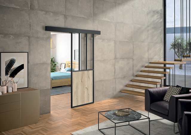 Kit porte coulissante 93 cm: au meilleur prix | Bricoman