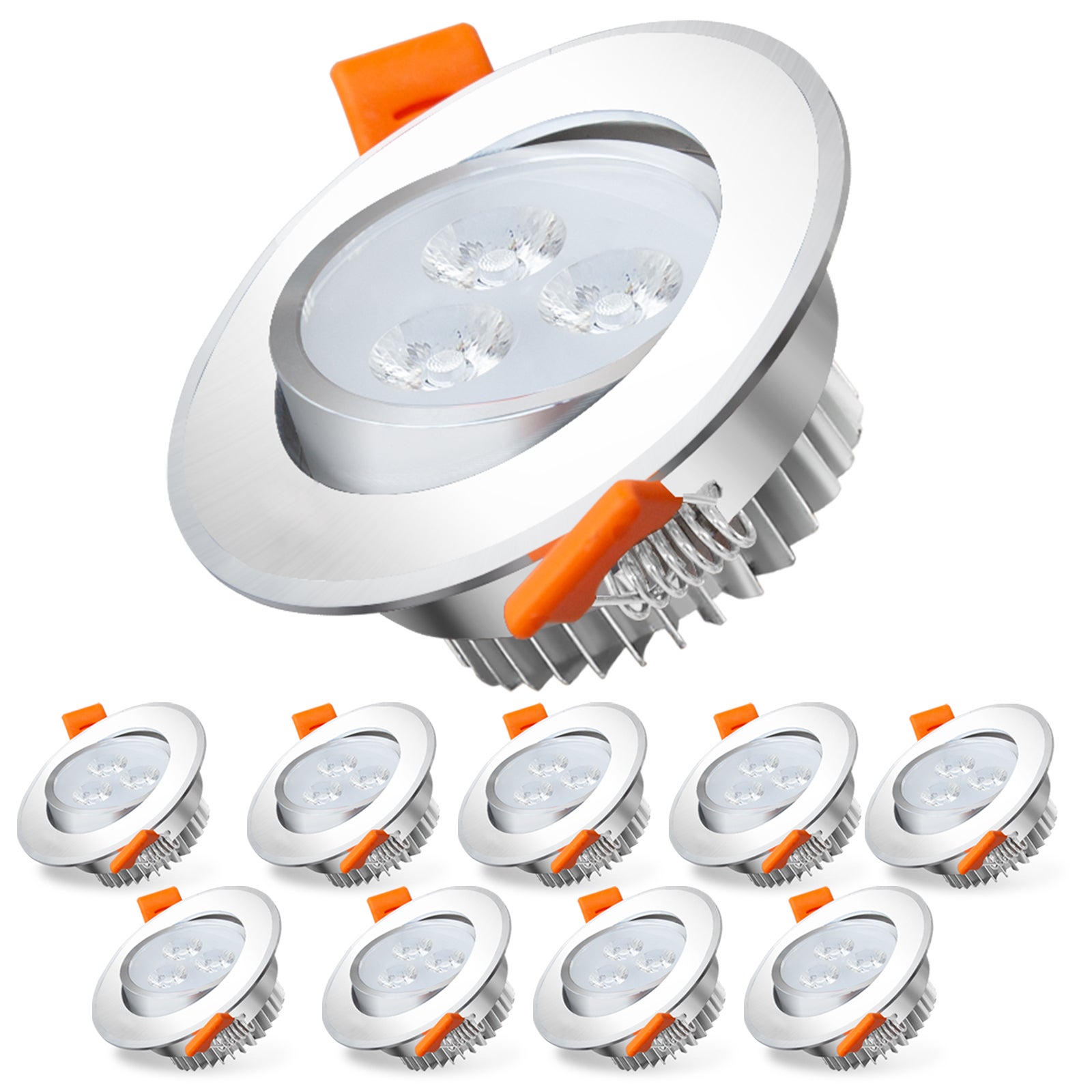 20X Spot encastrable à LED Set Spot encastré pour plafond IP44 3W A++ ...