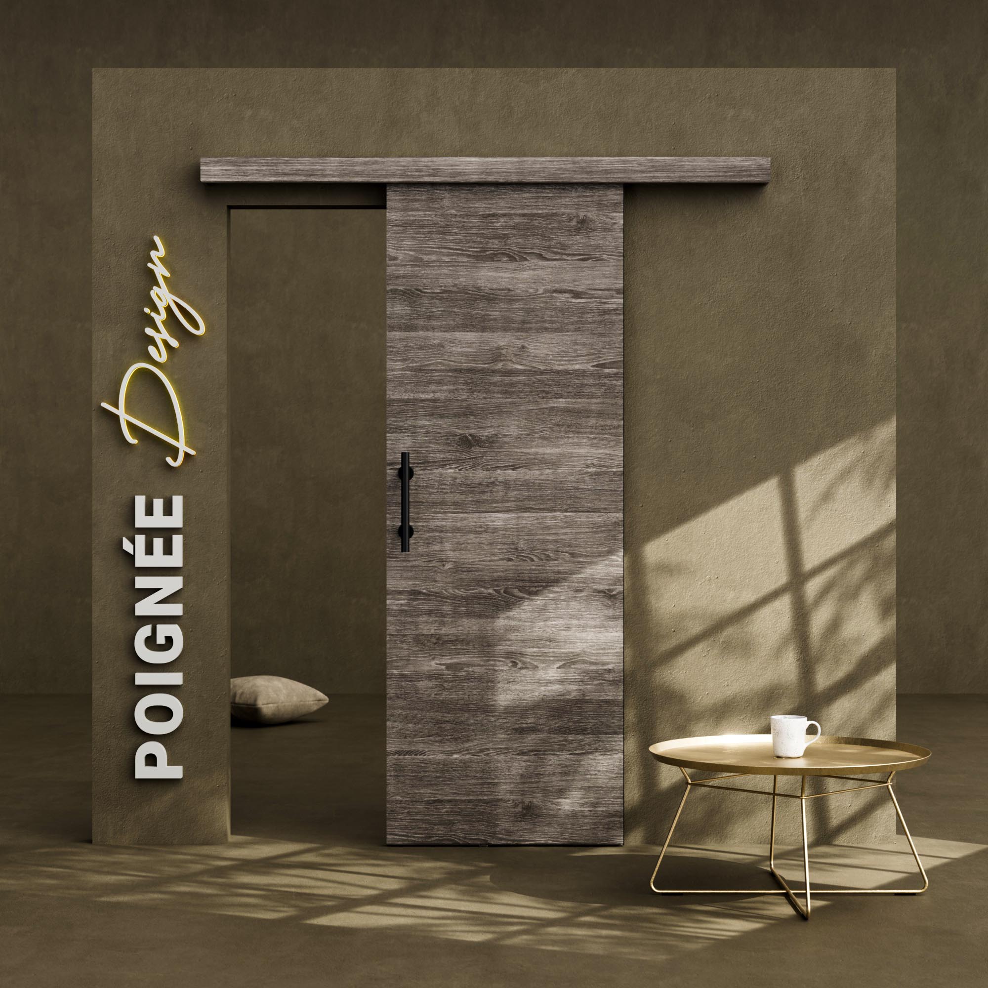 Porte Coulissante 73 Cm Avec Rail