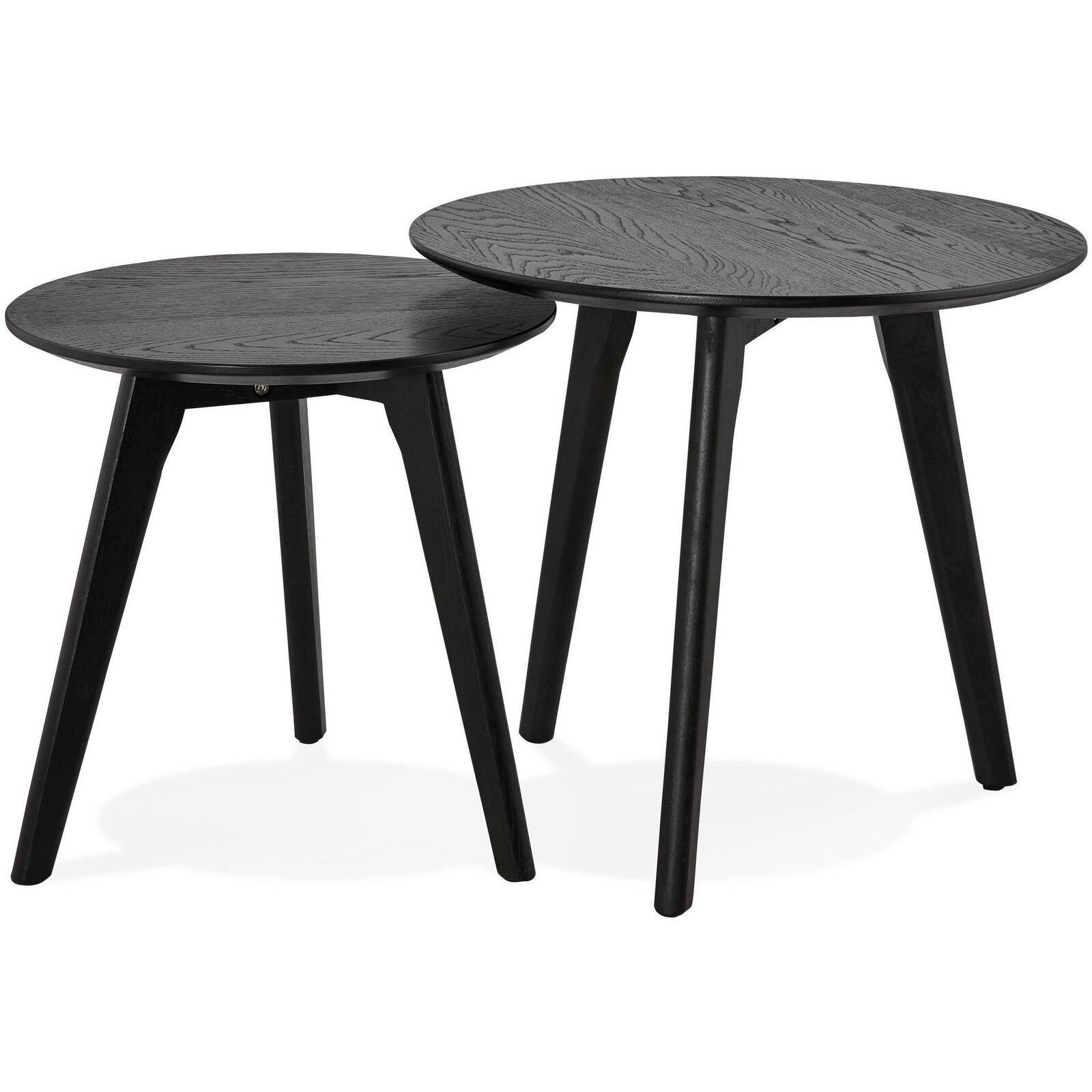 Table gigogne design espino 50 x 50 x 54 cm Noir | Leroy Merlin