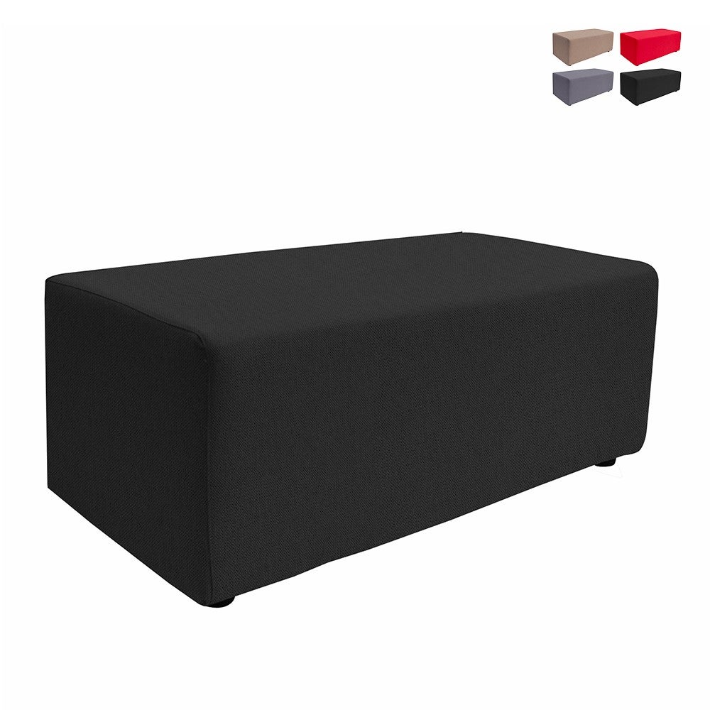 Puf rectangular sala de espera diseño modular tapizado tela Traveller ...
