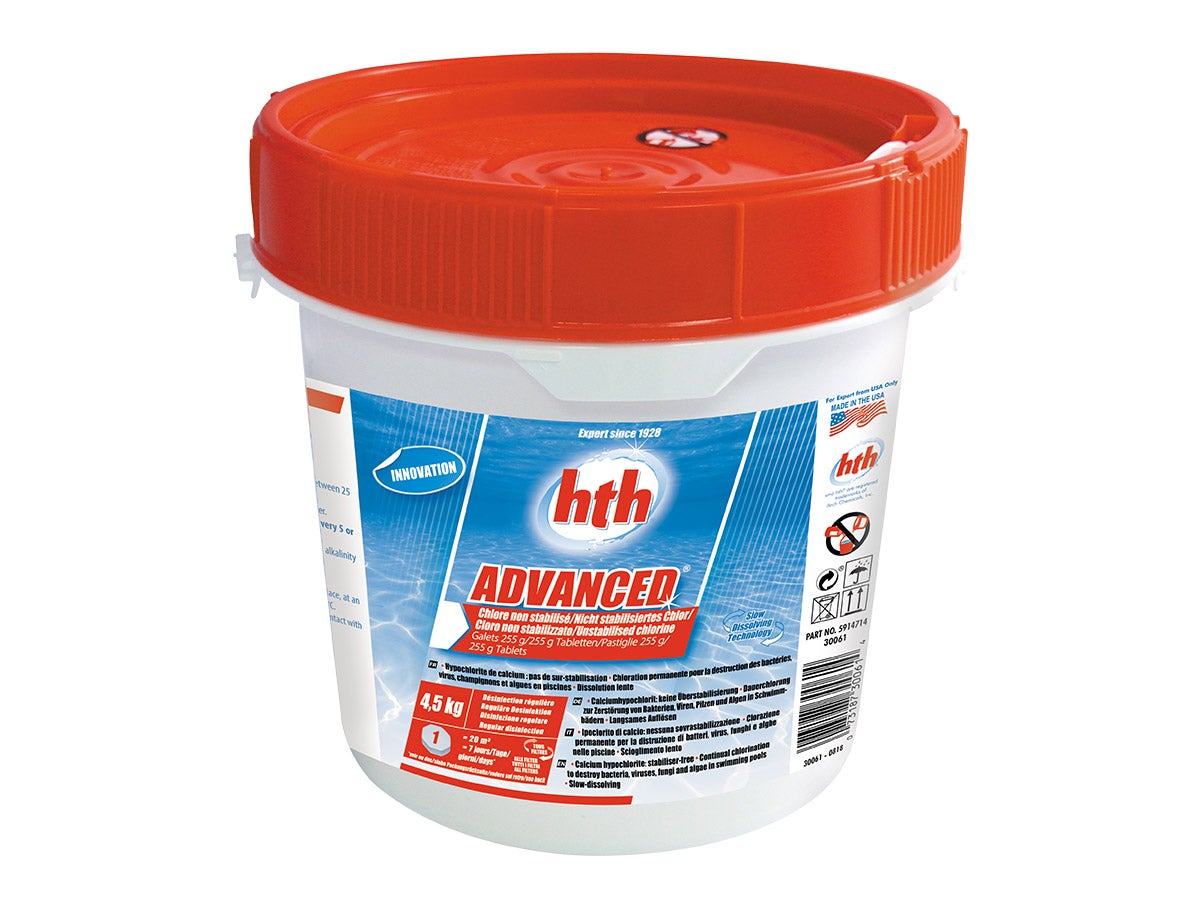 Chlore non stabilisé en galets Advanced 4,5 kg - HTH | Leroy Merlin