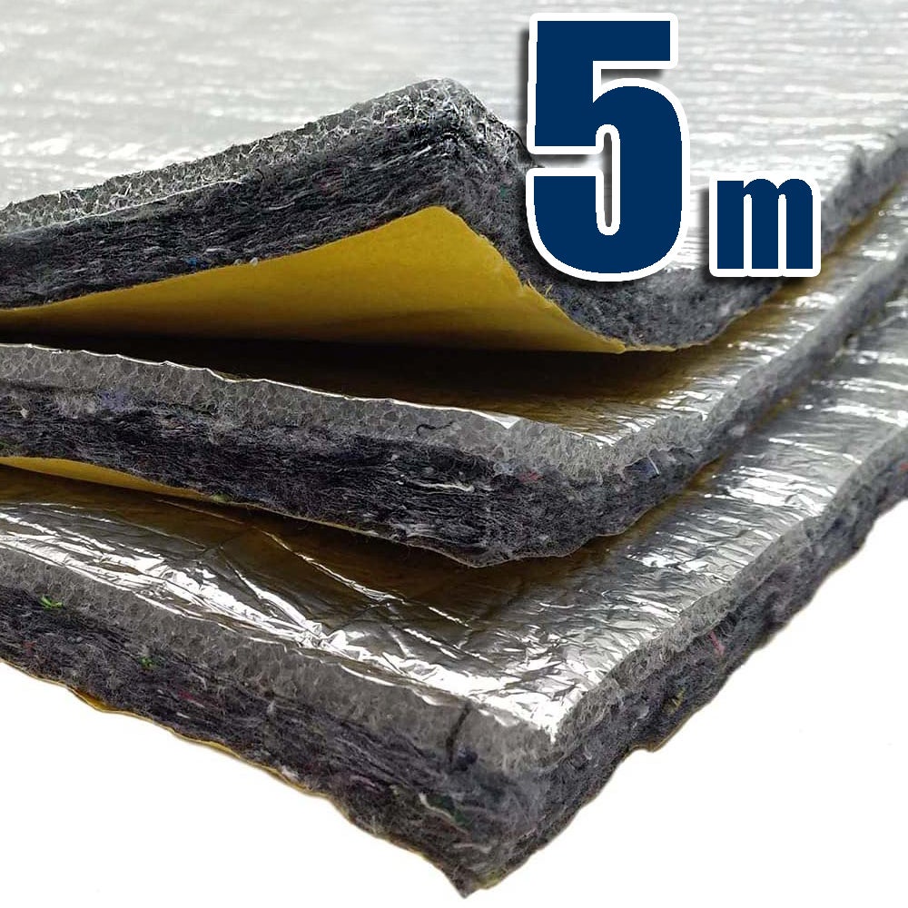 Insonorisation. Isolation thermique et acoustique (5m x 1,20m) - Pose ...