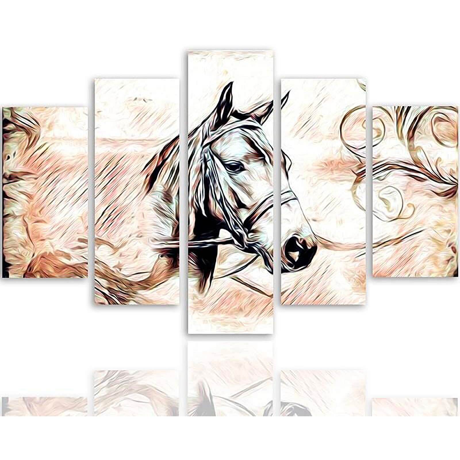 Tableau une tête de cheval 3 - 150 x 100 cm | Leroy Merlin