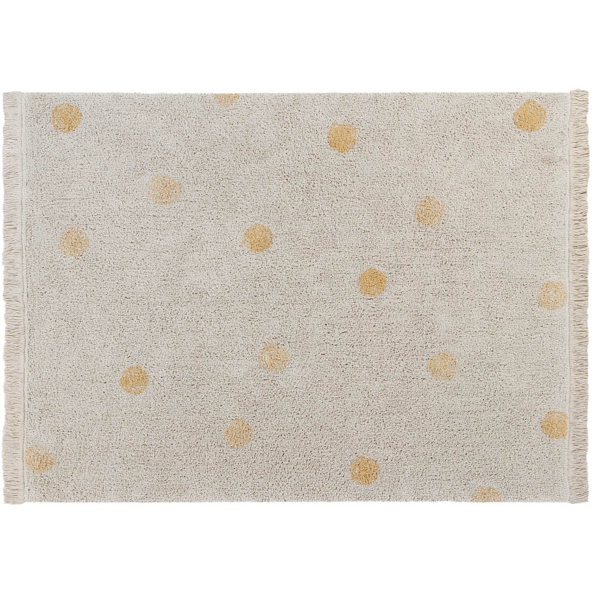 Tapis géométrique contemporaine en coton Jaune 120x160 CANALS | Leroy ...
