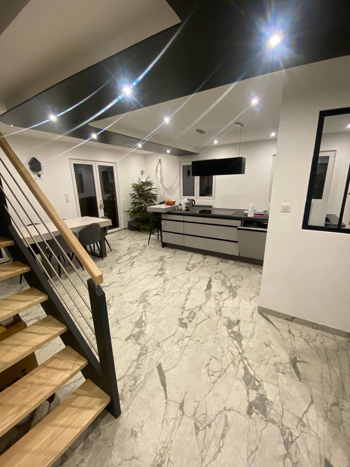 Carrelage sol/mur effet marbre gris ROZALIA GREY l.120 x L.60cm ITACA | Leroy Merlin