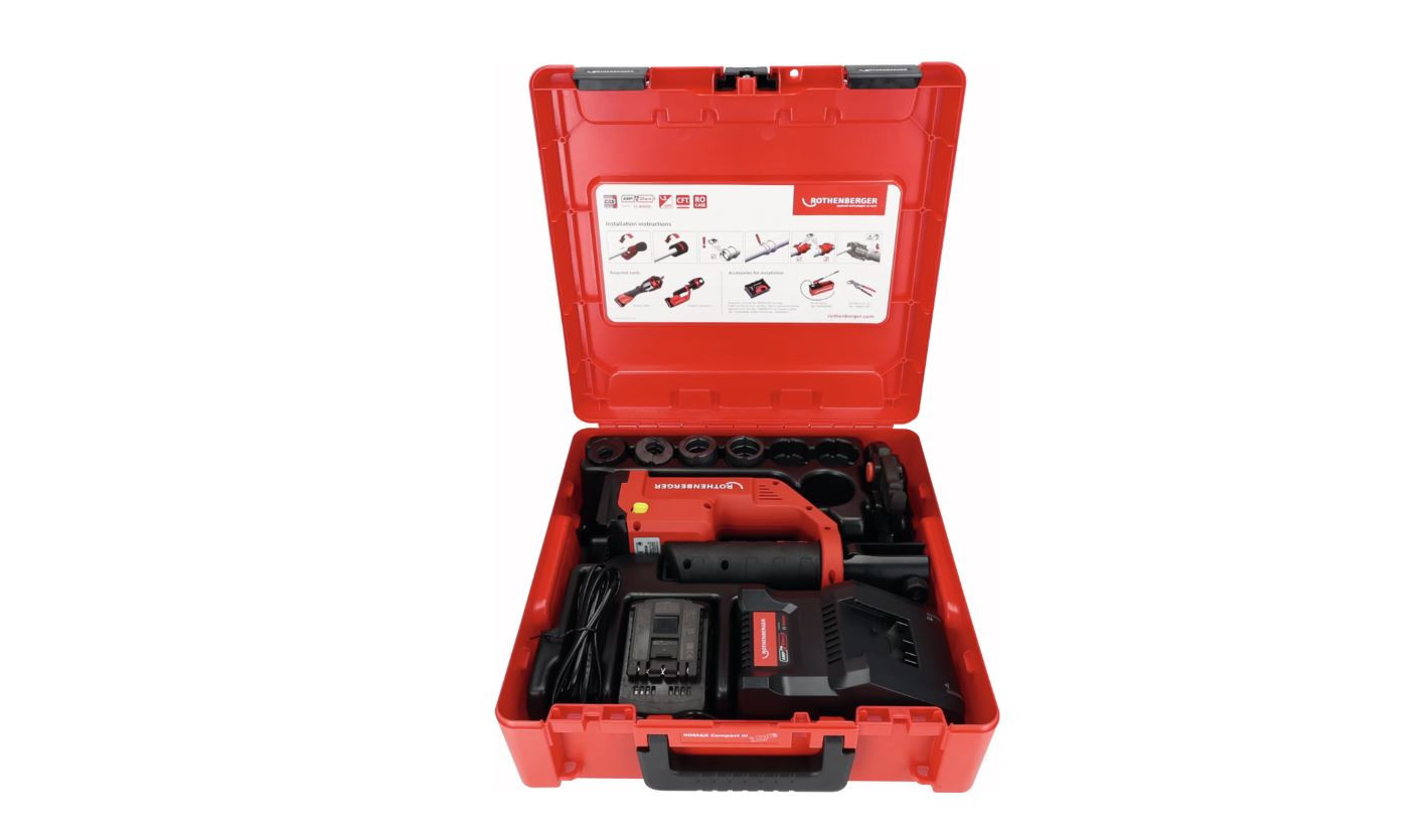 Set máquina de prensar tubos multicapa ROMAX COMPACT III + mordazas ...