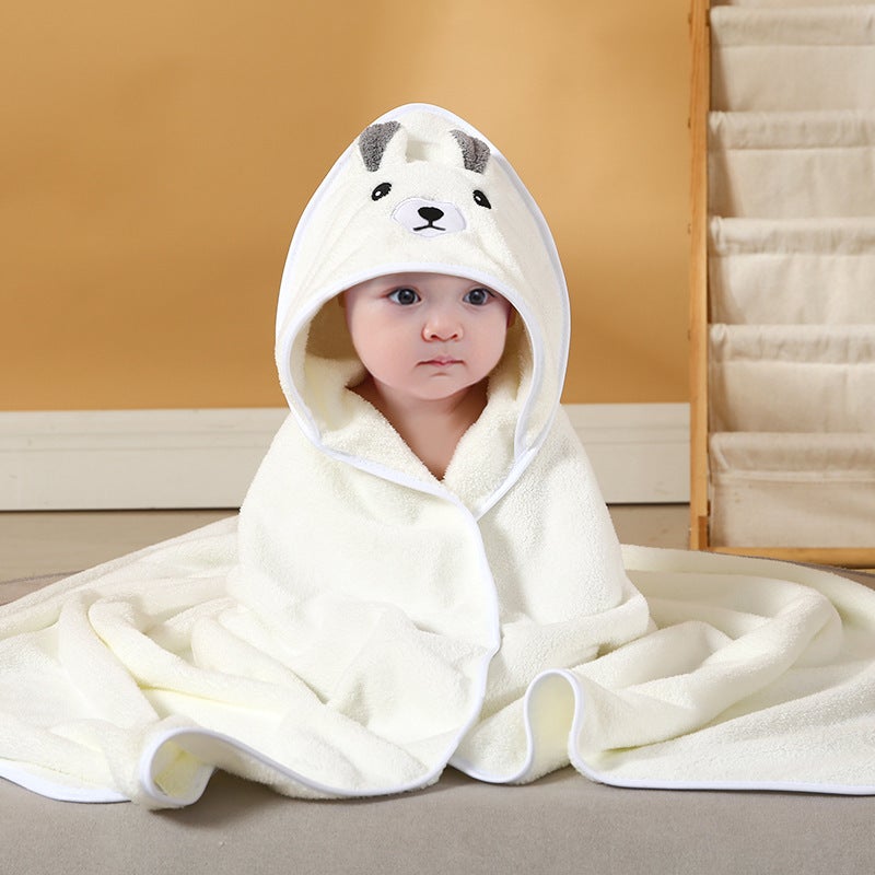 Serviette de bain bébé, serviette à capuche bébé 80x80 cm, douce et ...