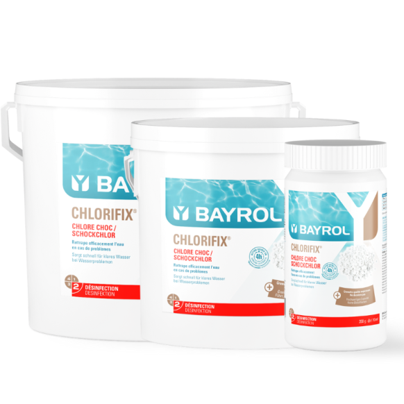 Chlore choc Bayrol Chlorifix Traitement de l'eau 25 kg | Leroy Merlin