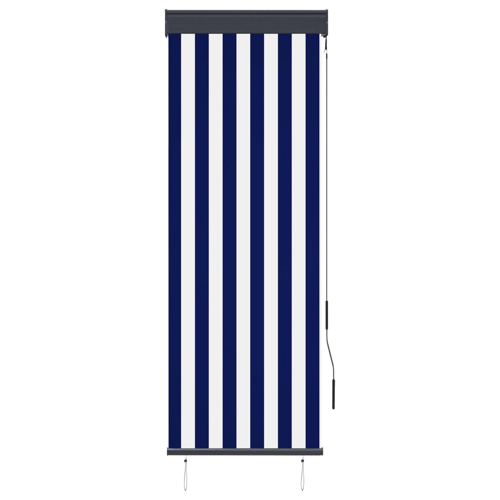 Store roulant d'extérieur 60x250 cm Bleu et blanc CFW947737 | Leroy Merlin
