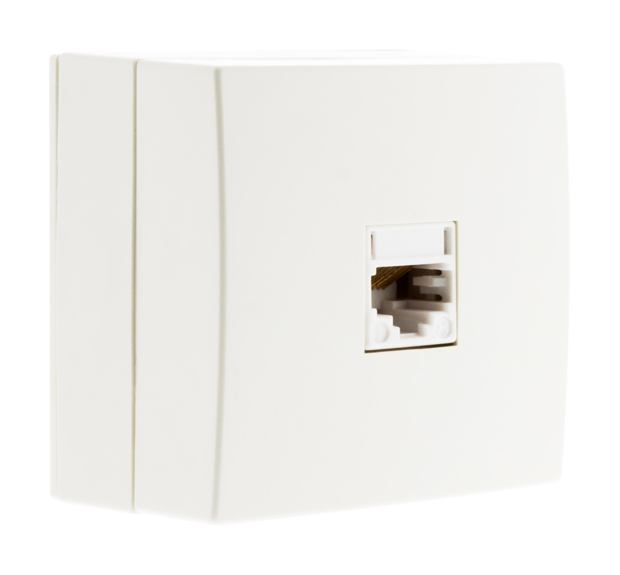 Prise téléphone RJ45 en saillie - blanc - Bel'Vue - Zenitech | Bricoman
