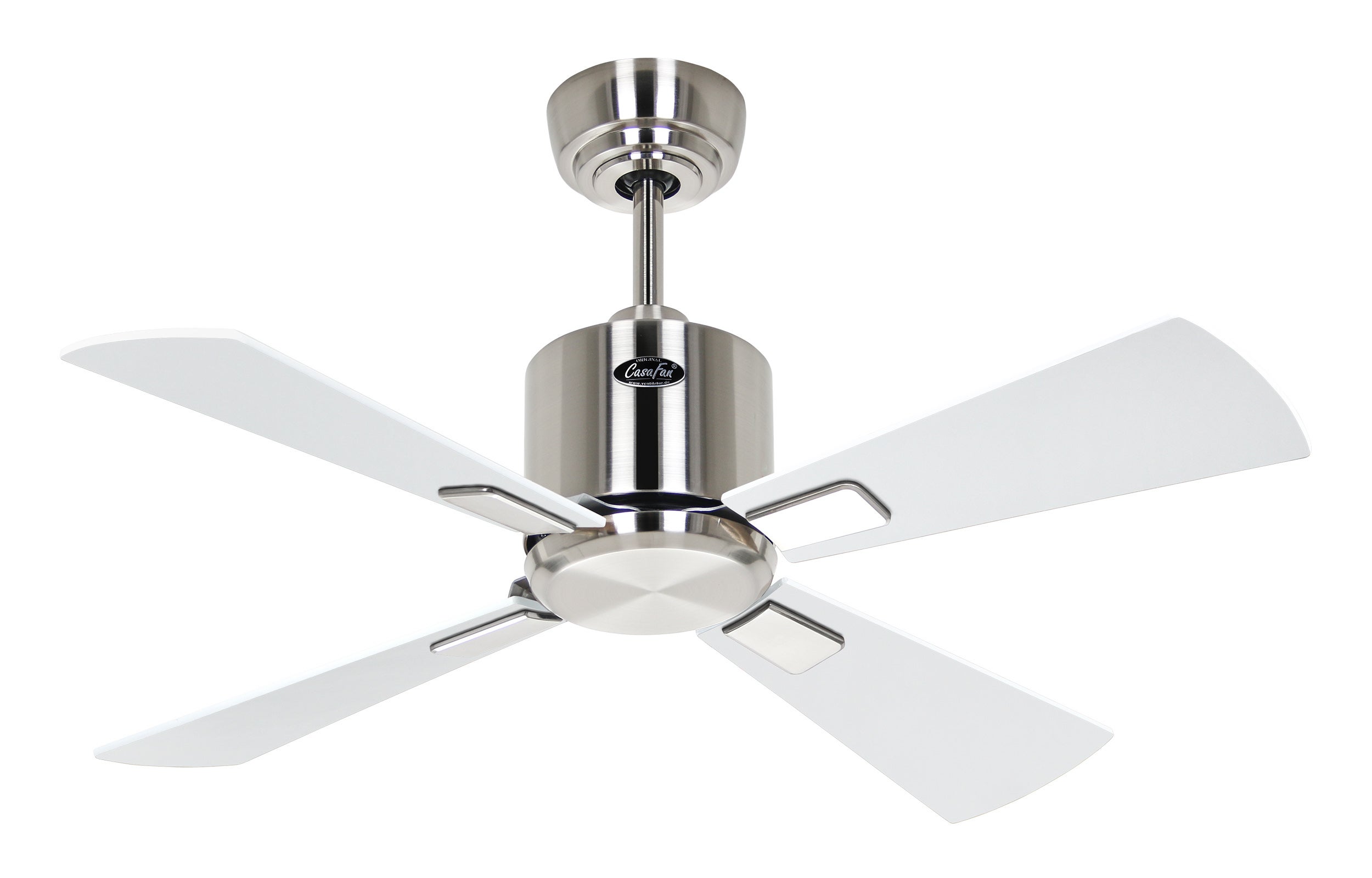 Ventilateur de plafond Eco Neo III 92 BN Blanc / Gris clair | Leroy Merlin